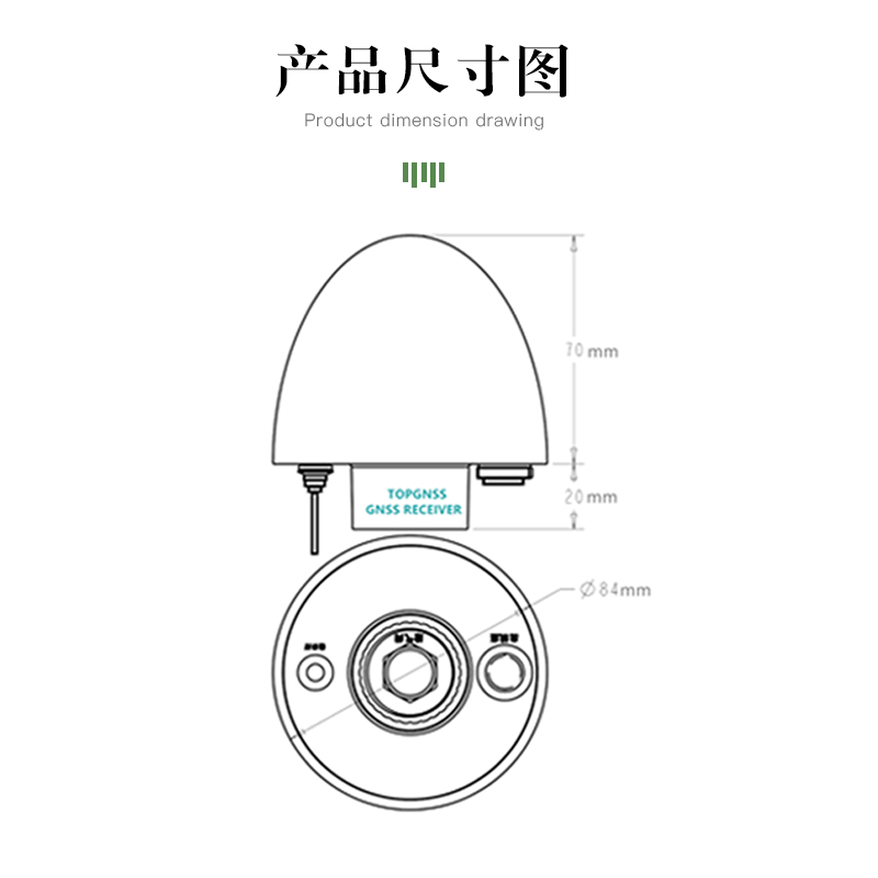 RS485 level 9V-36V GNSS RTD high-precision GNSS receiver GPS BDS GLONA ...