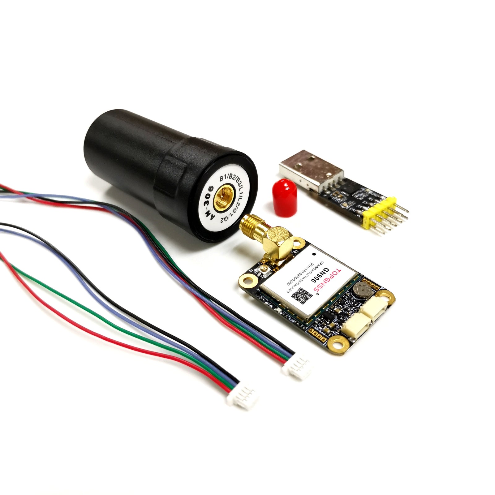 2pcs RTK gps module 5V GPS GLONASS GALILEO High-precision differential ...