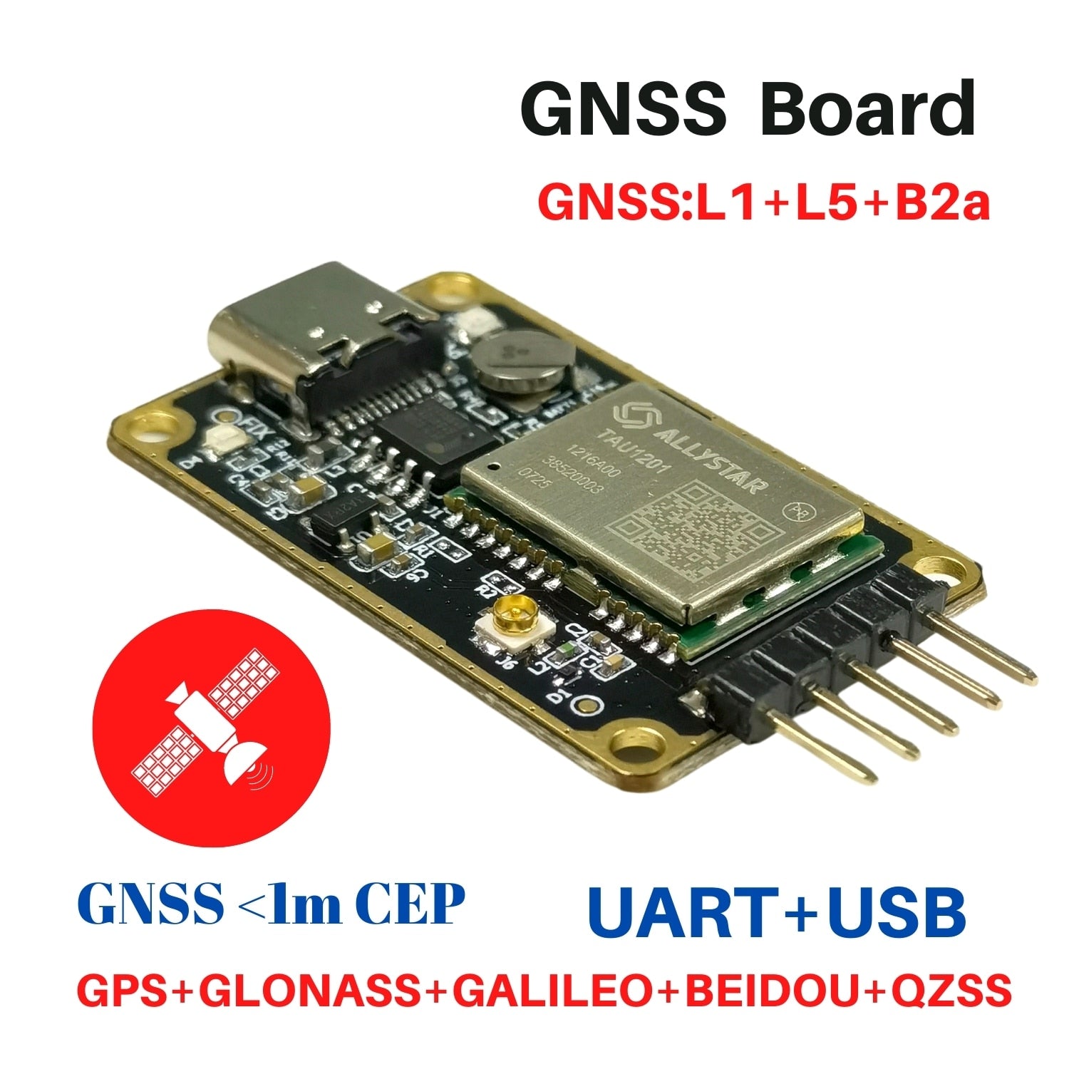 GNSS Dual-frequency L1+L5/high precisionsupport all civil positioning ...