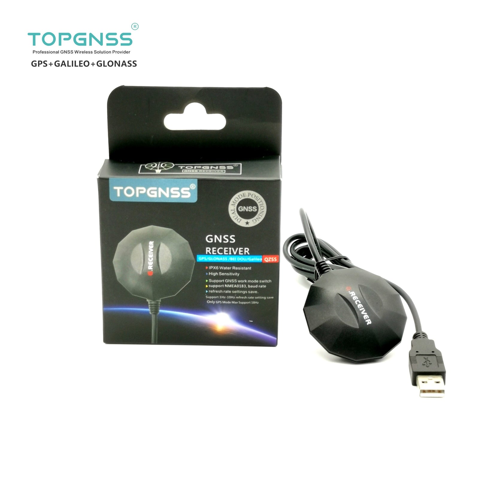 Industriële toepassing USB GPS GLONASS GALILEO Ontvanger module antenn ...