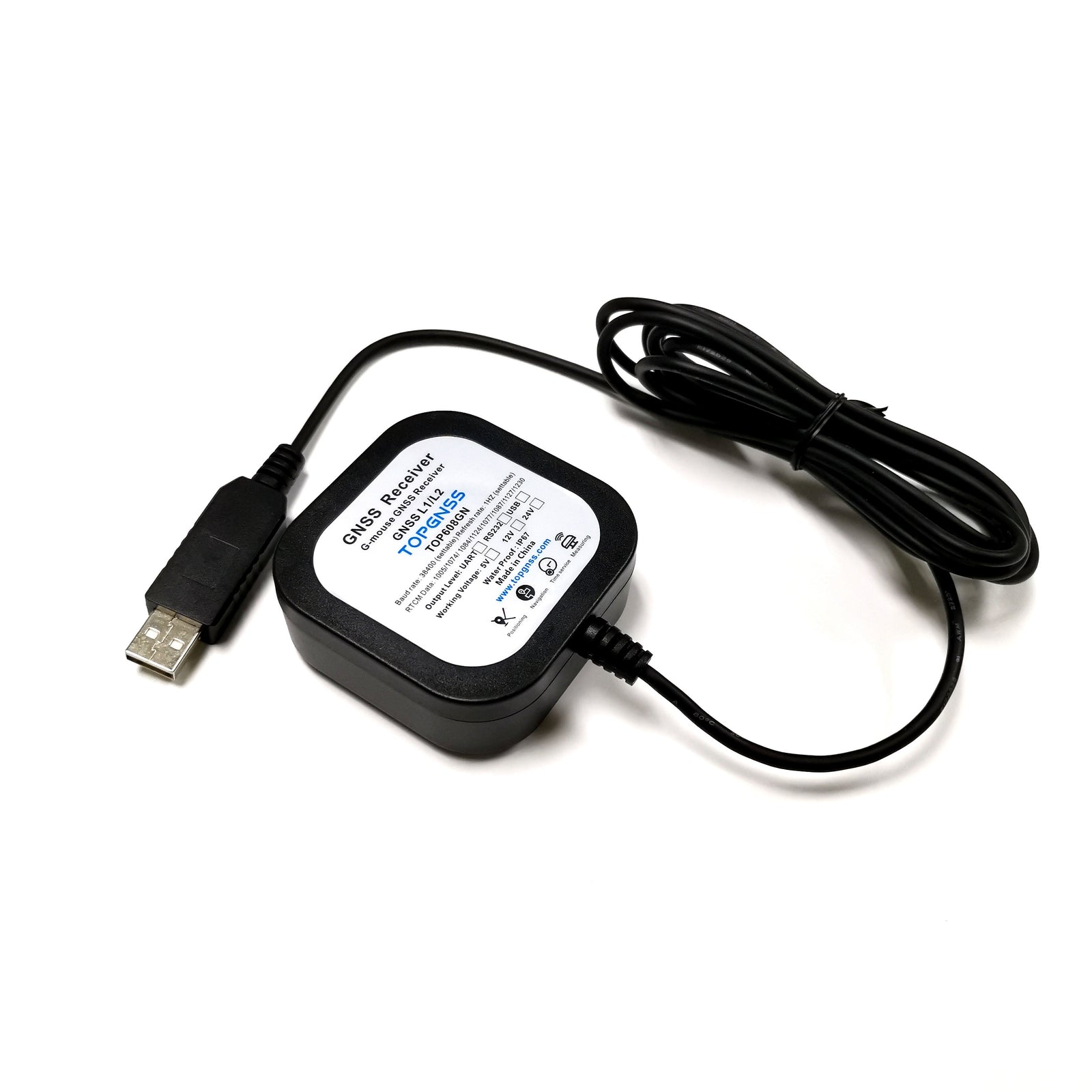 TOP608 TOPGNSS NMEA0183 RTCM RTK GNSS GPS USB design with ZED-F9P F9 m ...