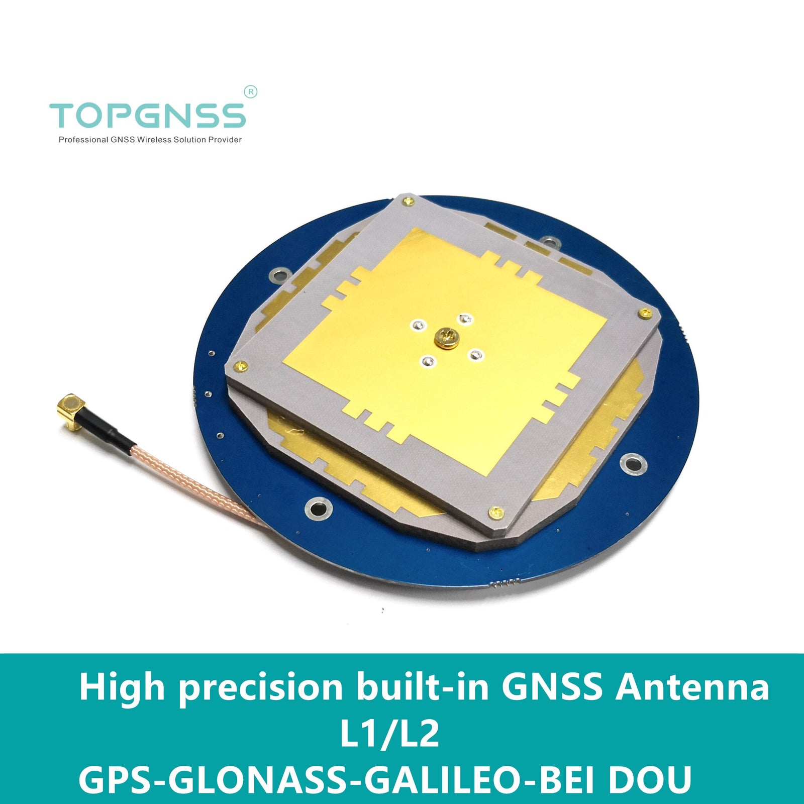 TOPGNSS Built-in GNSS measuring GPS antenna,RTK GNSS High-Precision su ...