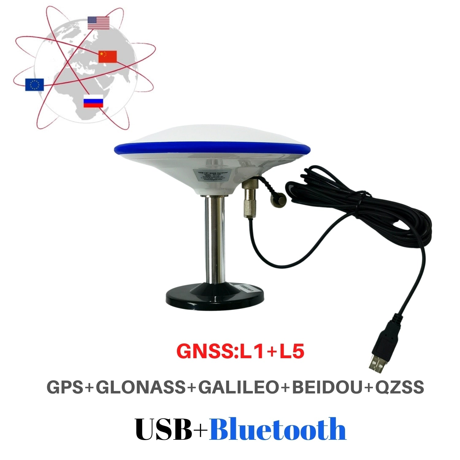 TOPGNSS New GNSS L1 L5 Agriculture Support Android USB Bluetooth GPS G – TOPGNSS.store